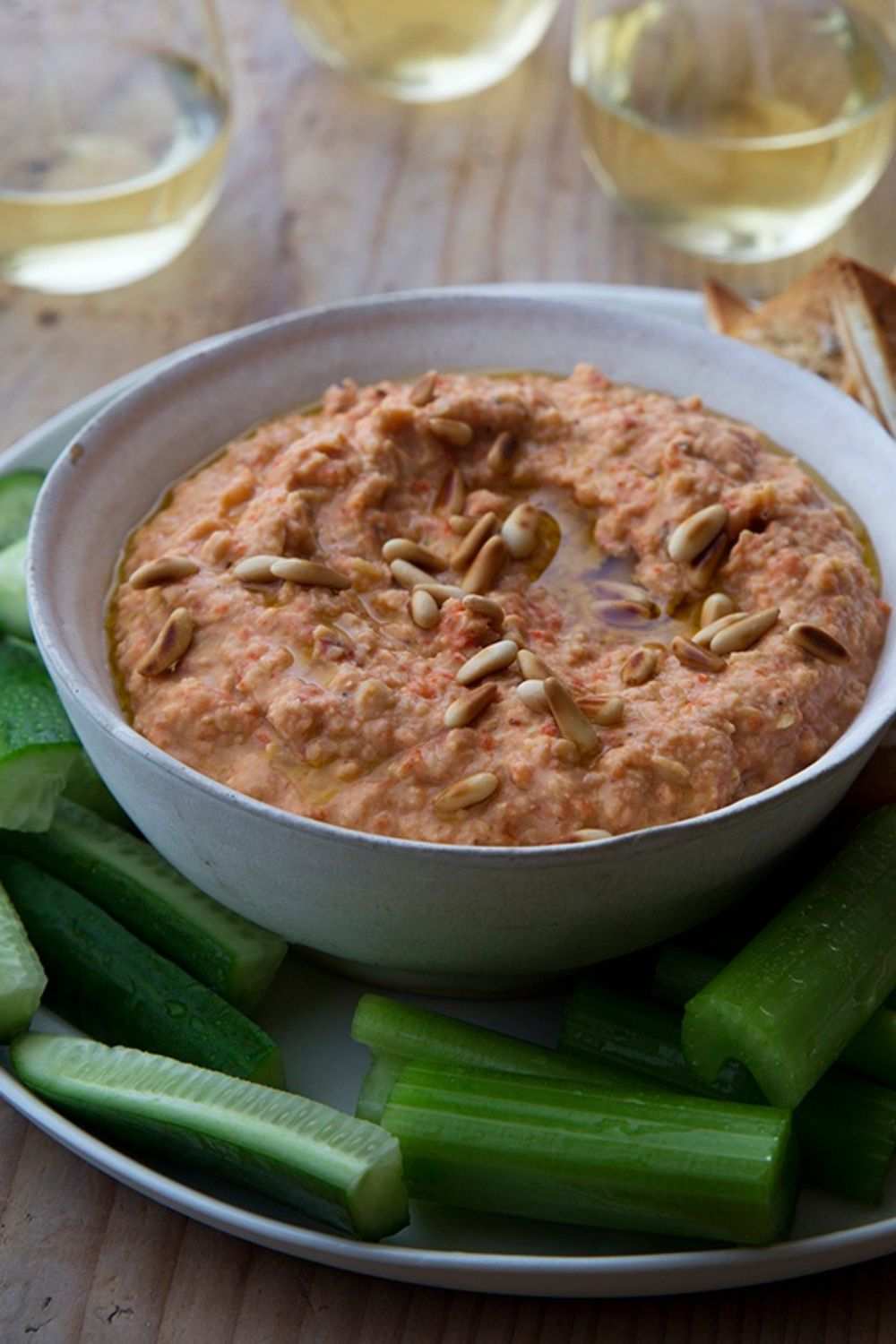 Barefoot Contessa Roasted Red Pepper Hummus - Ina Garten Eats