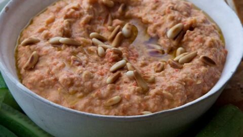 Barefoot Contessa Roasted Red Pepper Hummus - Ina Garten Eats